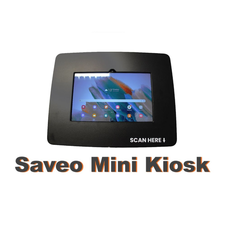 Saveo Mini Kiosk for Apple iPad and Android Tablets | AutoIDStore